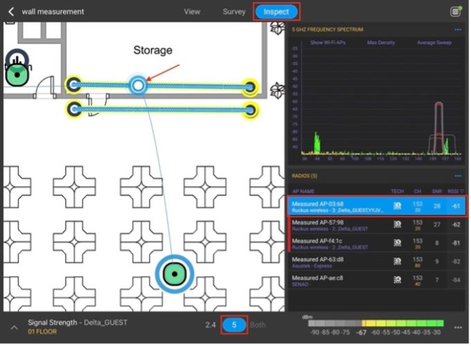 Wall Attenuation Measurements using Ekahau Survey 2.0 - Wi-Fi Vitae