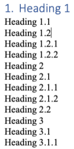 Adding Multilevel Numbers to Headings in Word - Wi-Fi Vitae