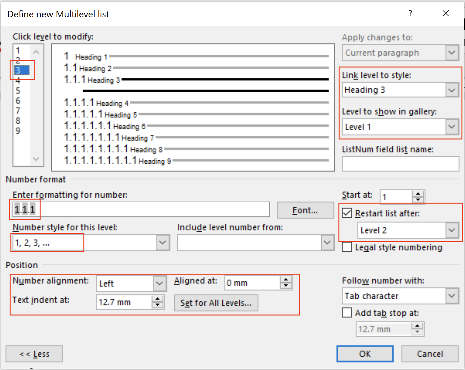 Adding Multilevel Numbers to Headings in Word - Wi-Fi Vitae